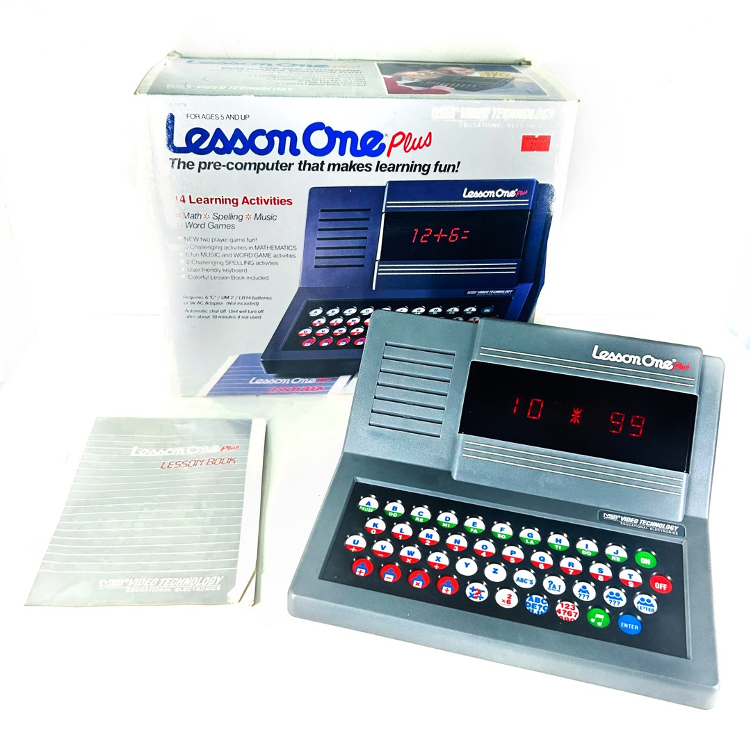 中古 Vtech Lesson One Plus 小童學習電腦 1989年產 Vintage Education Electronic 中古 ...