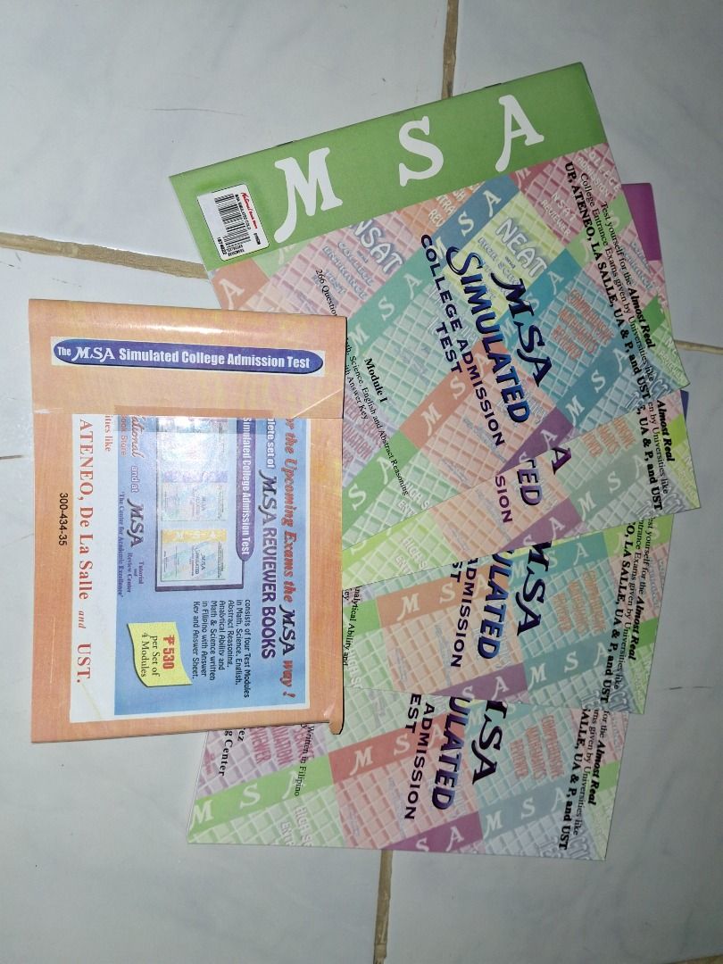 AG PRACTICE TEST SERIES AND MSA MODULE 1-4, Hobbies & Toys, Books ...