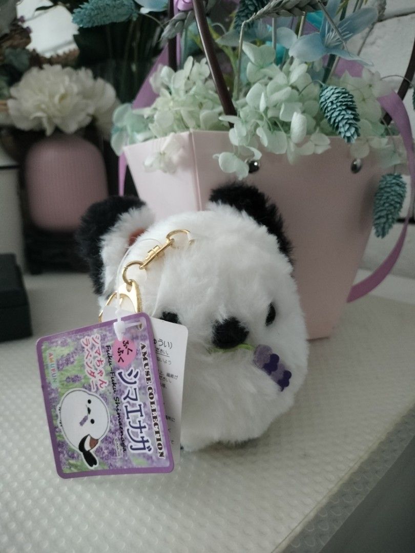 AMUFUN Fukufuku Shimaenaga Plush Toy Mascot Keychain, Hobbies & Toys ...