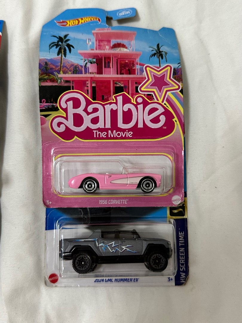 barbie hotwheels (1956 corvette and 2024 gmc hummer ev), Hobbies & Toys ...