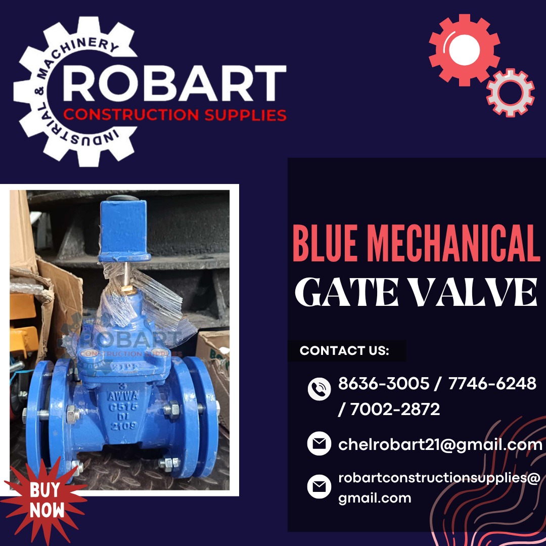 BLUE MECHANICAL GATE VALVE, Commercial & Industrial, Construction Tools ...