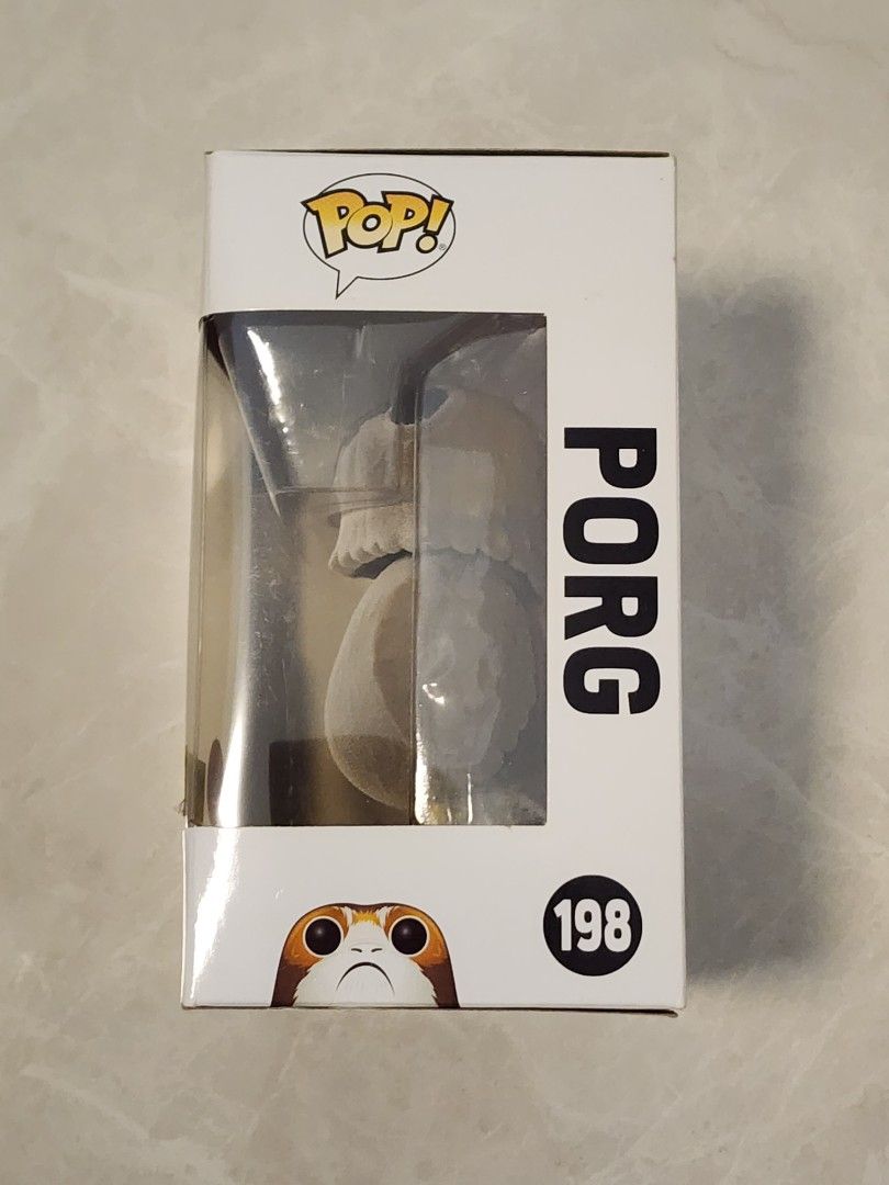 BNIB Porg (Flocked) Hot Topic Exclusive Limited Edition Funko Pop Star ...