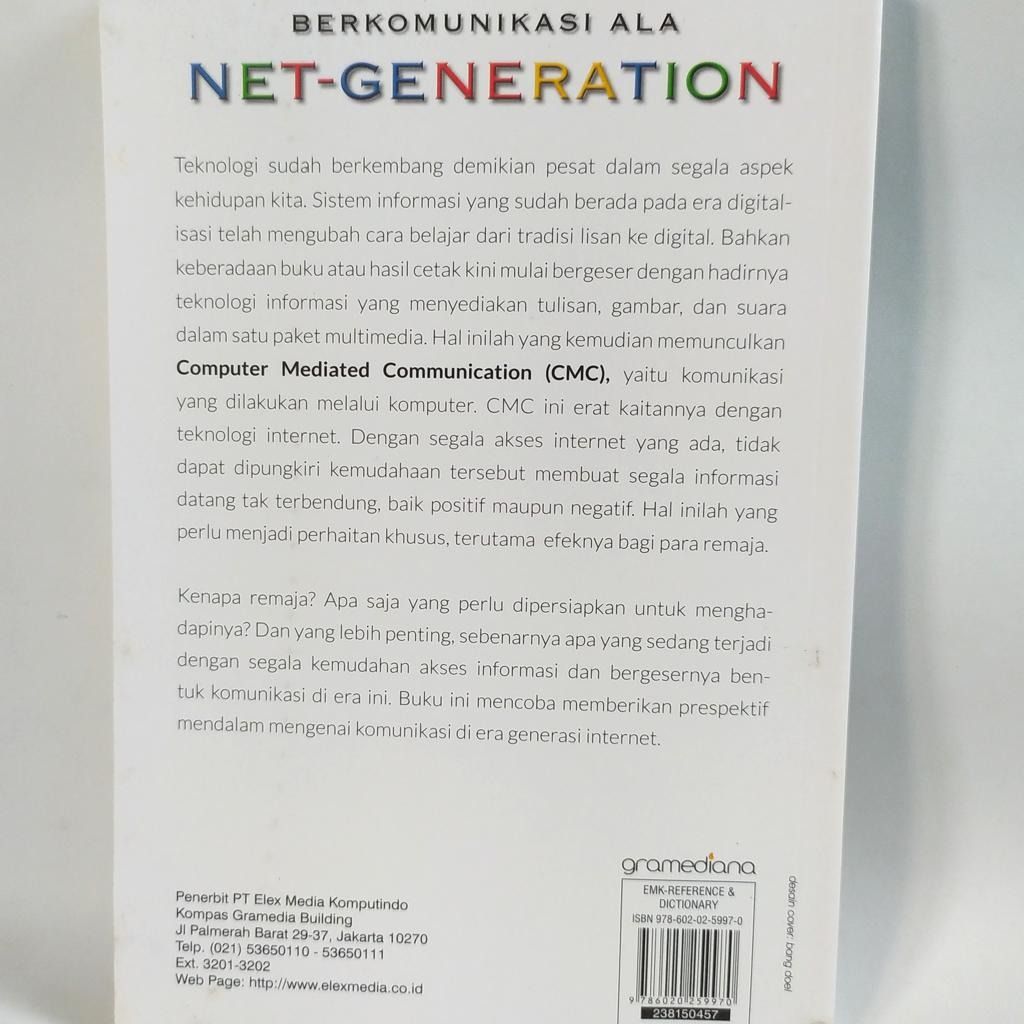 Buku Berkomunikasi Ala Net Generation Dari Dian Budiargo ORIGINAL Elex ...
