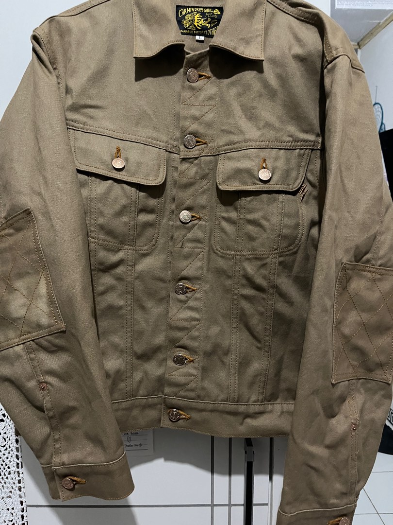 Carnivores soul jacket denim, Fesyen Pria, Pakaian , Baju Luaran di ...