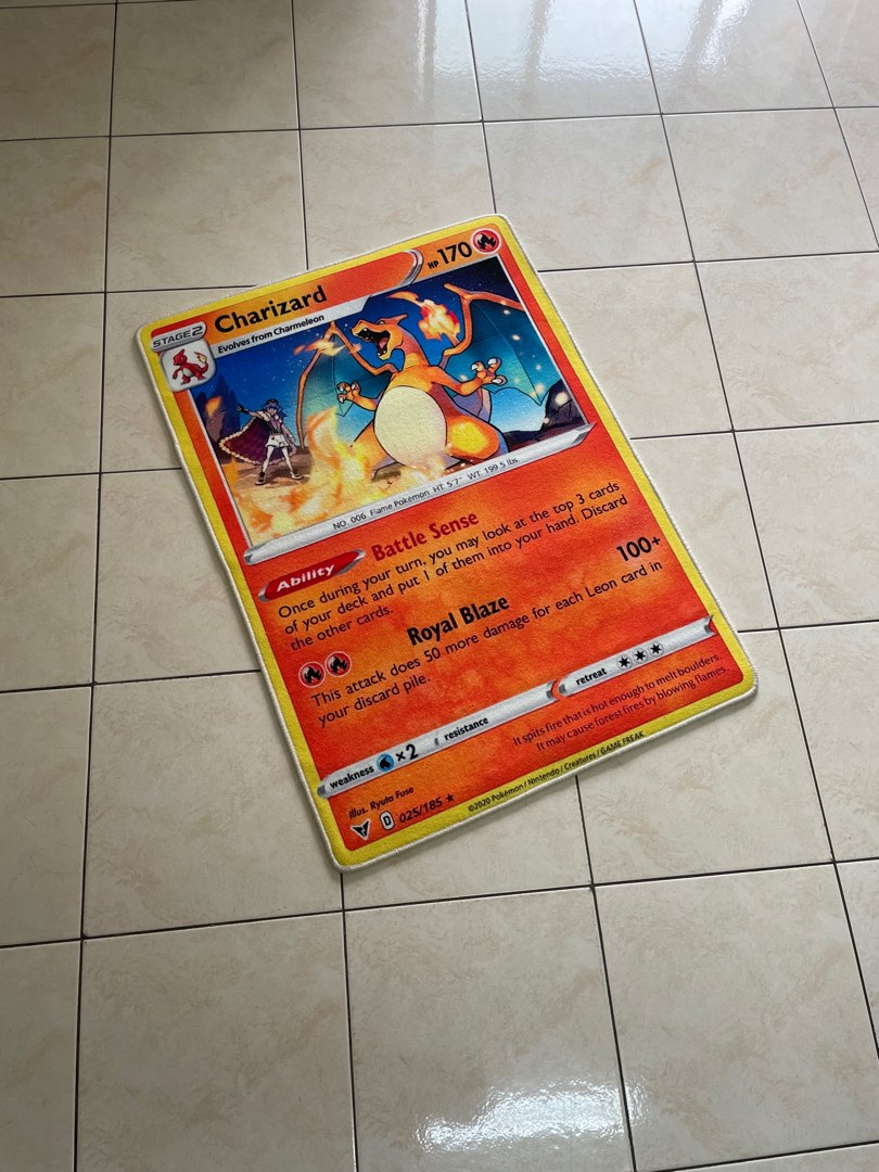 Charizard Pokémon Rug/Carpet, Furniture & Home Living, Home Decor ...