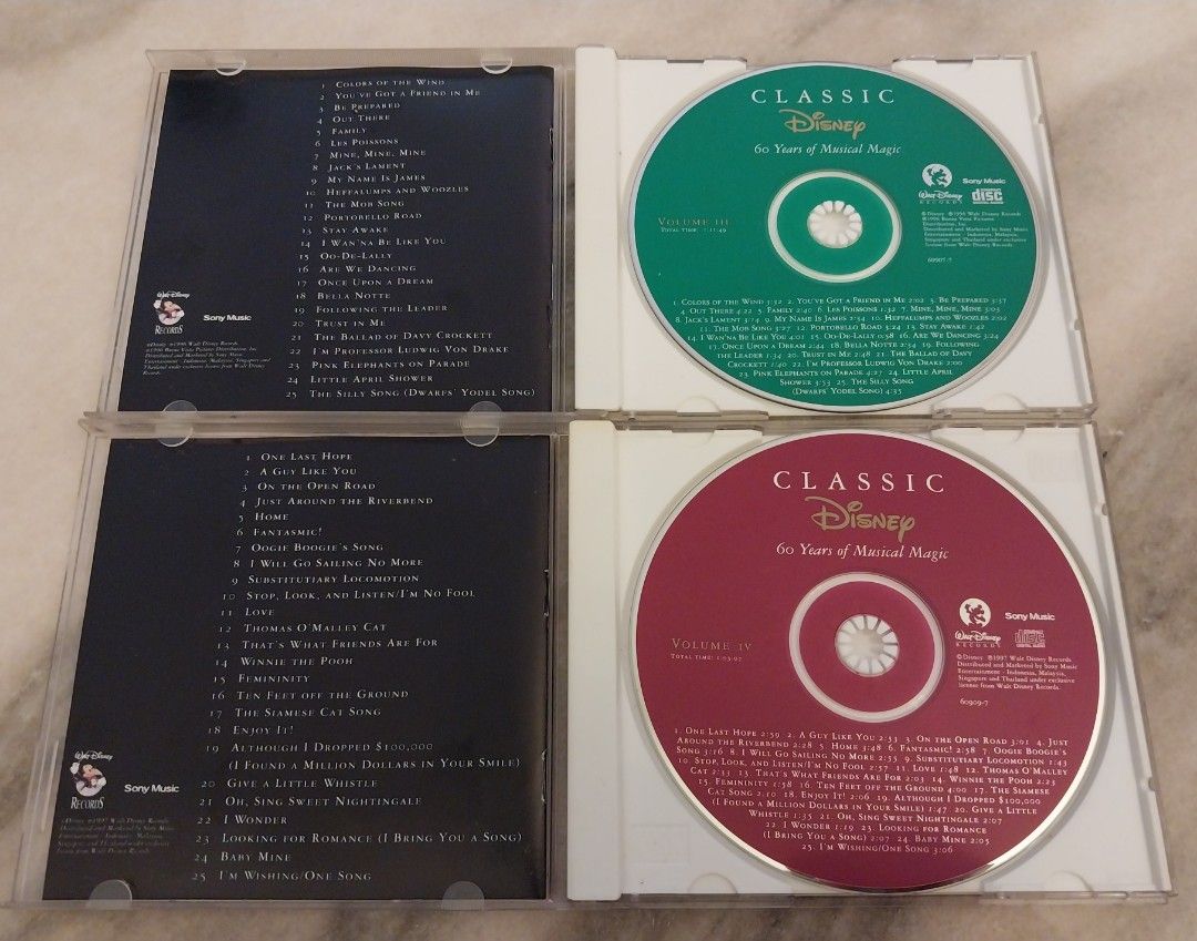Classic Disney Volume III & IV CD, Hobbies & Toys, Music & Media, CDs ...