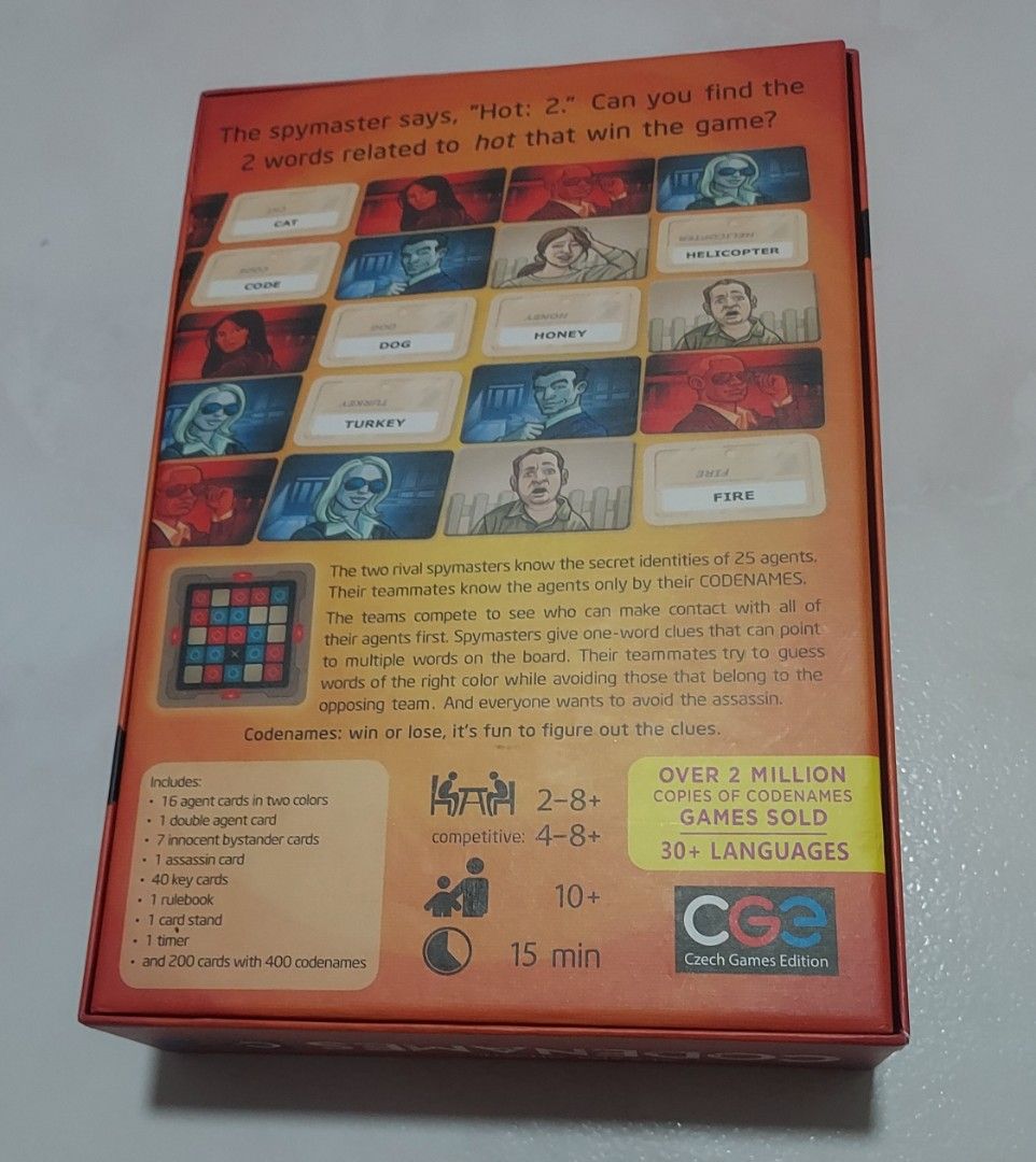 Codenames - Board Game / Party Game, Hobbies & Toys, Toys & Games on ...