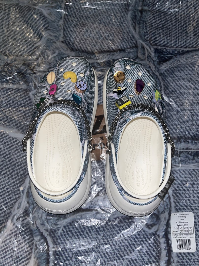 Crocs x Sza both for RM380, Women's Fashion, Footwear, Sandals on Carousell