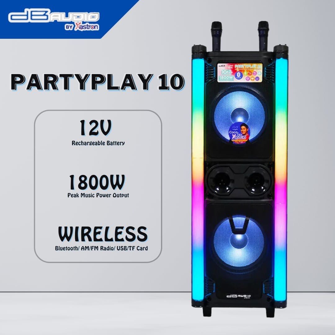 DBaudio Astron PARTYPLAY 10 Powerful Wireless Speaker with Dynamic LED ...