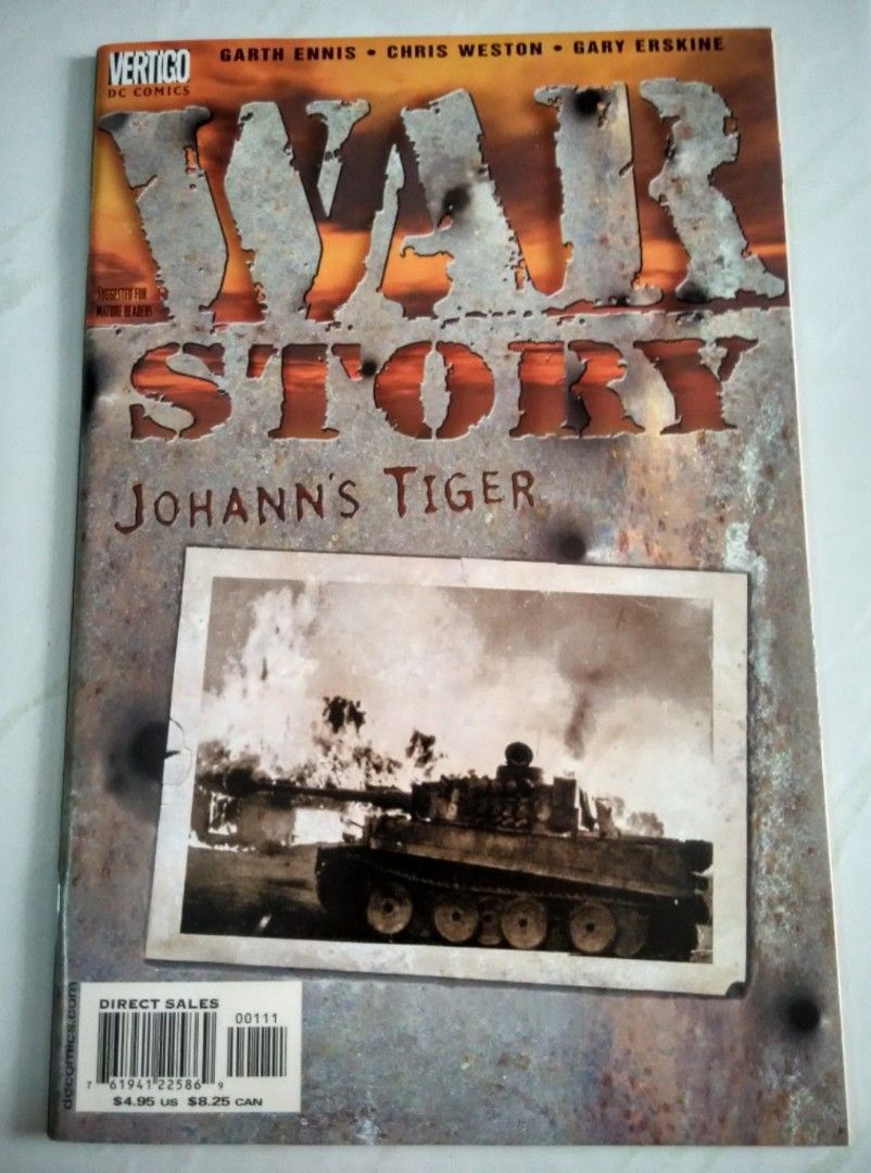DC VERTIGO : WAR STORY - JOHANN'S TIGER, Hobbies & Toys, Books ...