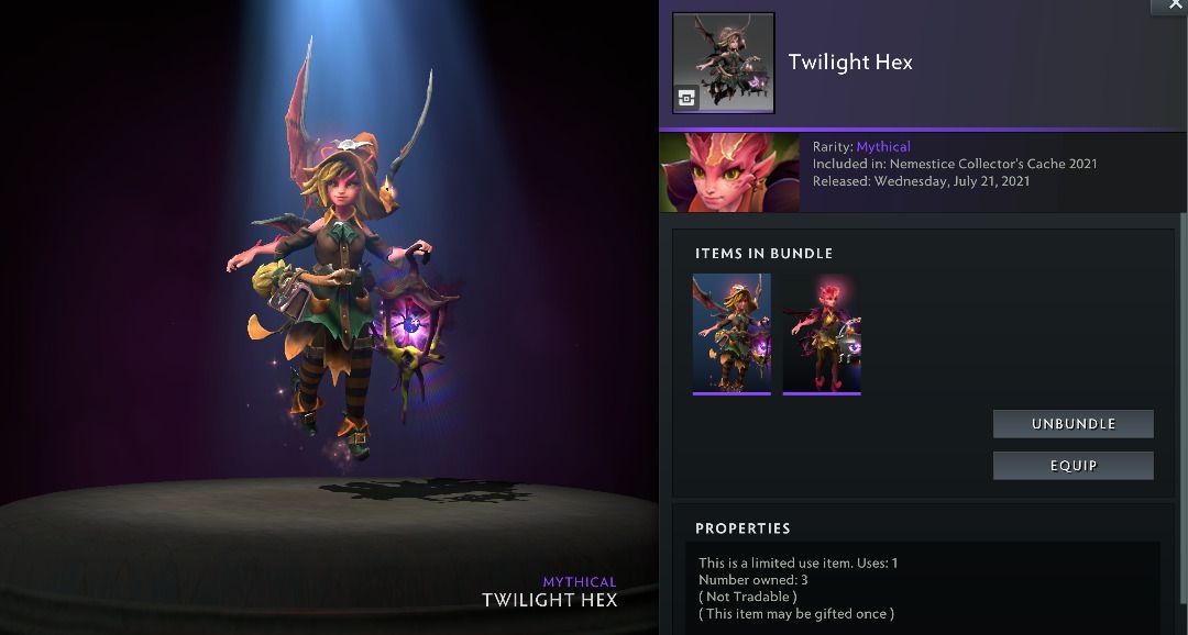 Dota Dota 2 Nemestice Collector's Cache 2021 Twilight Hex Litany of the Damned Astral Terminus ...