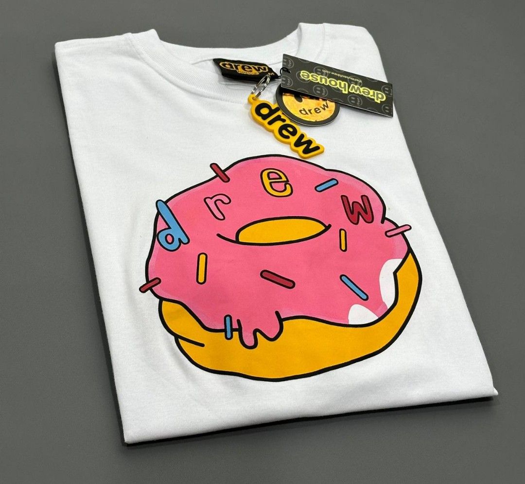 Drew Logo Oversized Tshirt, Fesyen Wanita, Pakaian Wanita, Atasan di ...