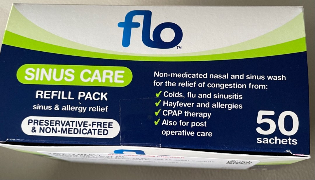 FLO Sinus Care refill pack, Health & Nutrition, Medical Supplies ...