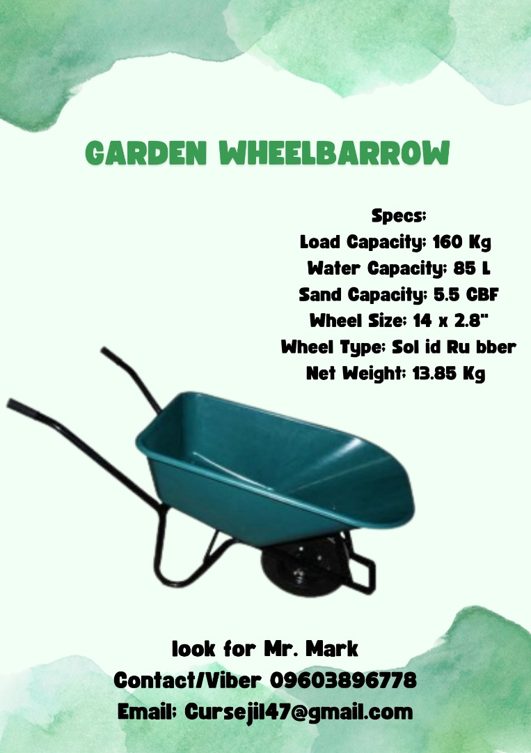 Garden Wheelbarrow, Commercial & Industrial, Construction Tools ...