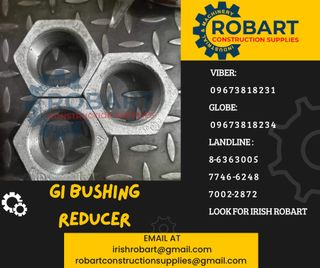 GI BUSHING REDUCER, Commercial & Industrial, Construction & Building Materials on Carousell