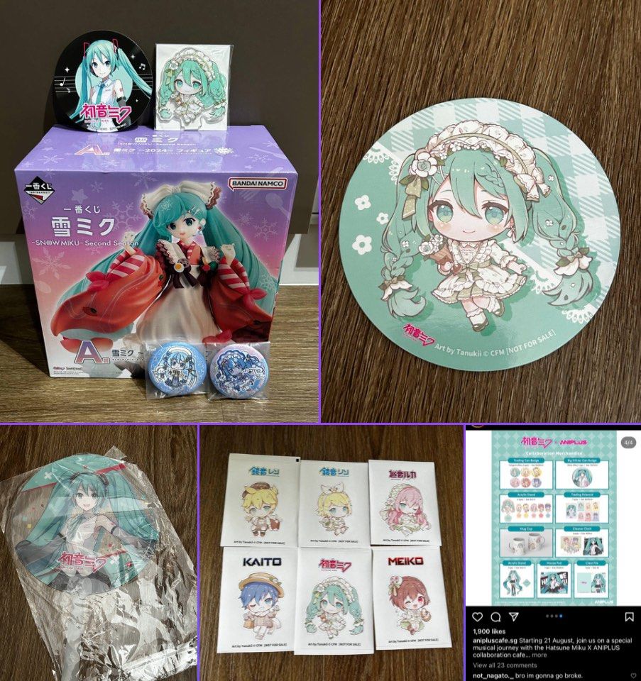 Hatsune Miku Set, Hobbies & Toys, Memorabilia & Collectibles, J-pop on ...
