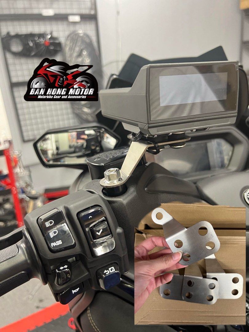 IU OBU Bracket Motorbike IU OBU bracket Mirror Mount Left Right Side ...
