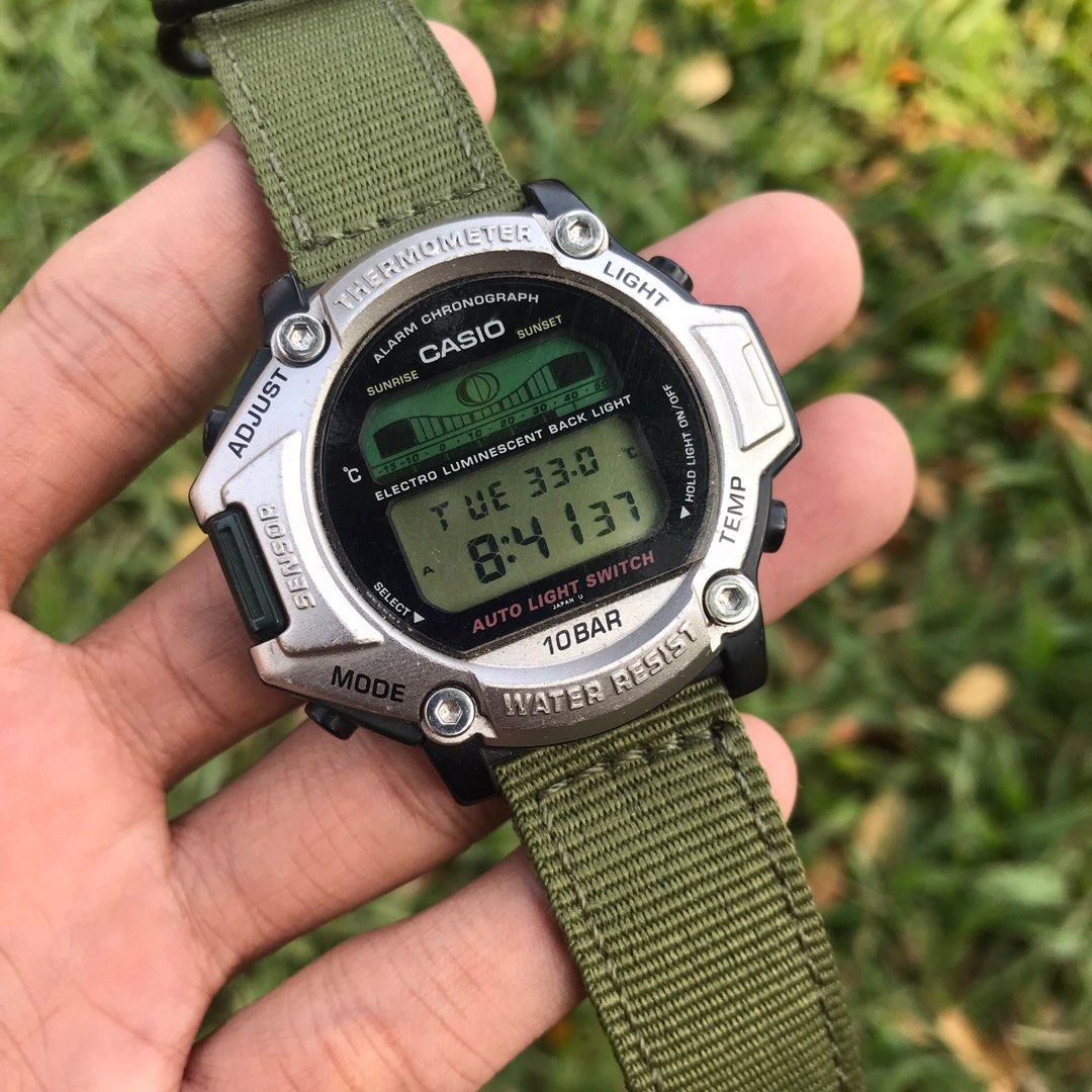 Jam tangan Casio Protrek PRT 11 Tahun 1990 vintage Japan JDM kuno antik ...