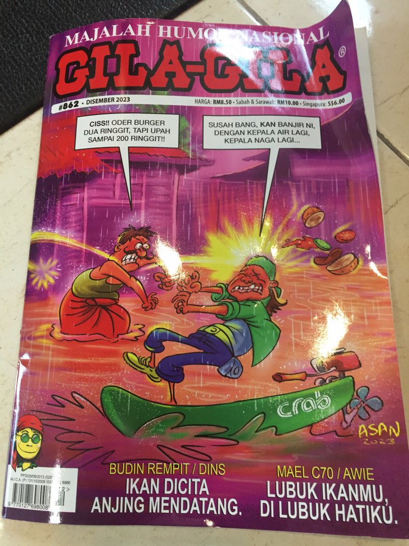 Komik Gila gila tonyam dari grab kapal, Hobbies & Toys, Books ...