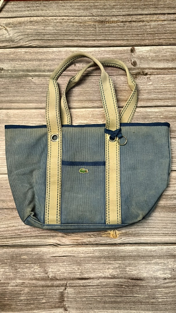 Lacoste Faded Rugged Denim Shoulder Bag, Women's Fashion, Bags ...