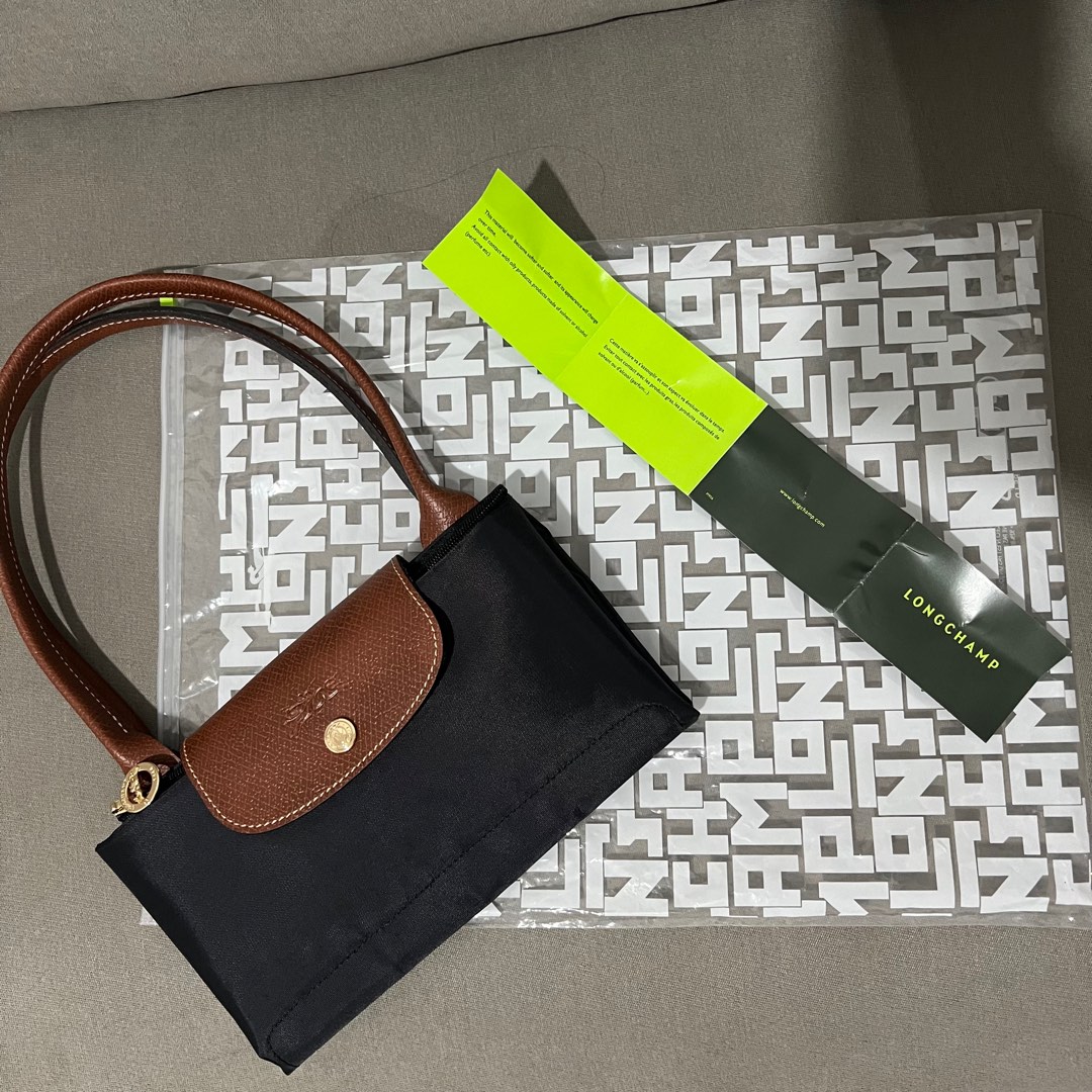 Longchamp LC Le Pliage Classic Black SLH/MLH, Barang Mewah, Tas ...
