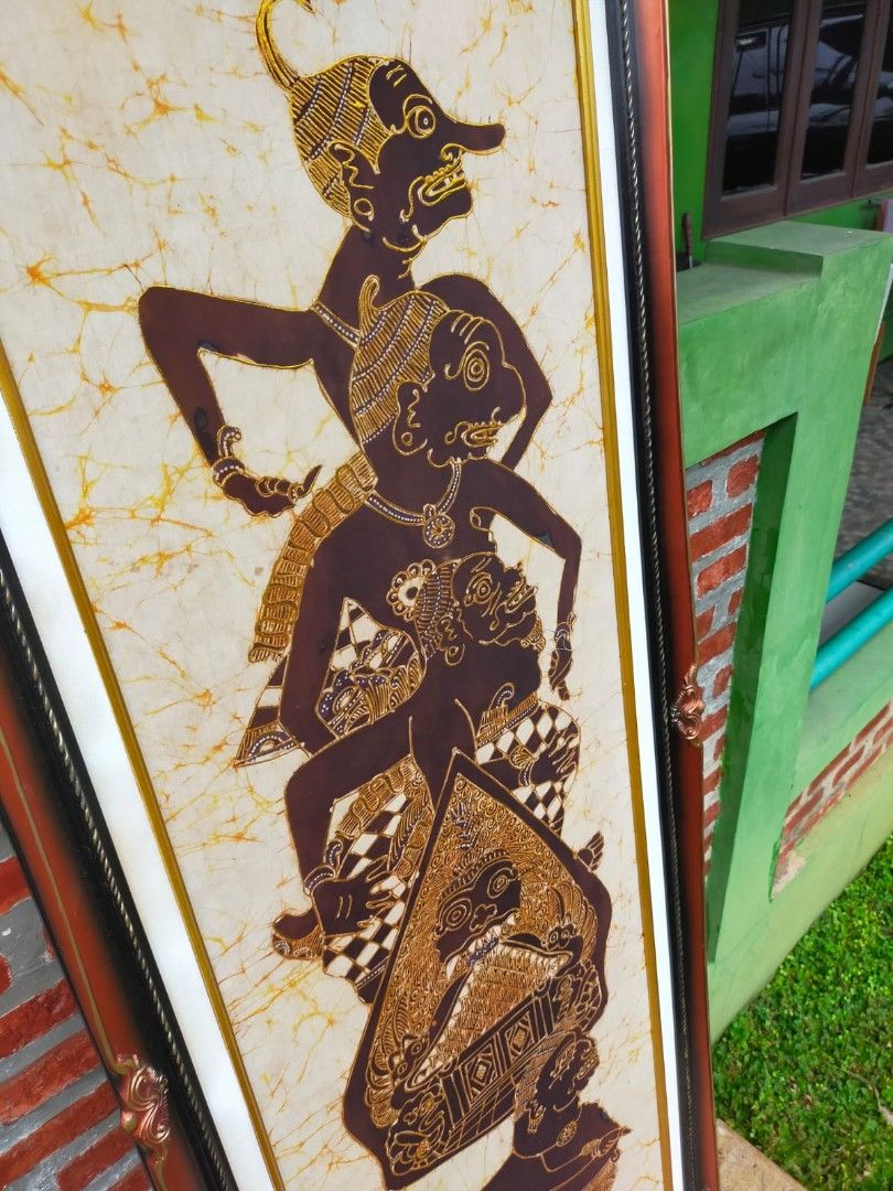 Lukisan batik prada "Punakawan", Desain & Kerajinan Tangan, Karya Seni ...