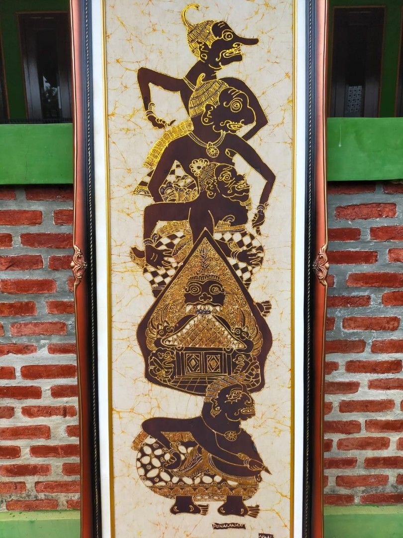 Lukisan batik prada "Punakawan", Desain & Kerajinan Tangan, Karya Seni ...