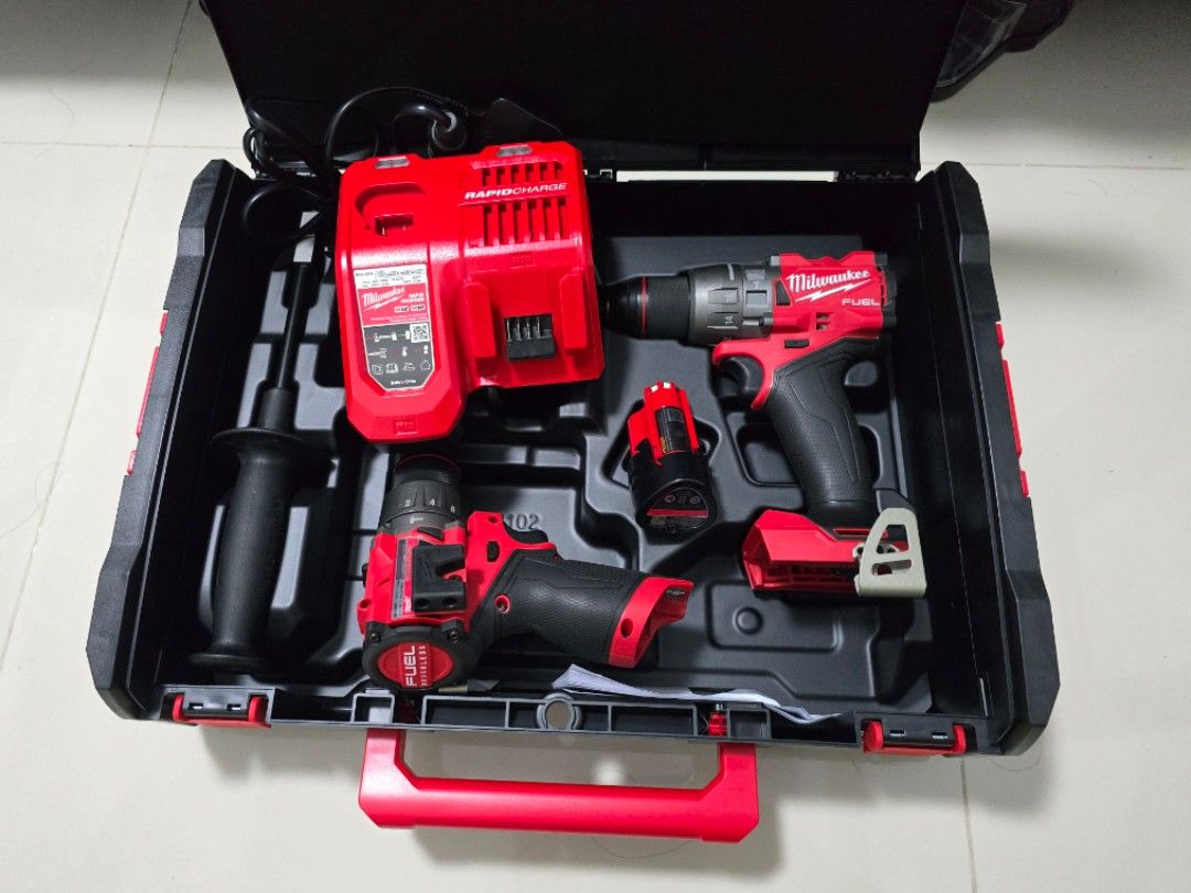 Milwaukee power tools M18-FPD3 & M12-FPD, Batteries included, Furniture ...