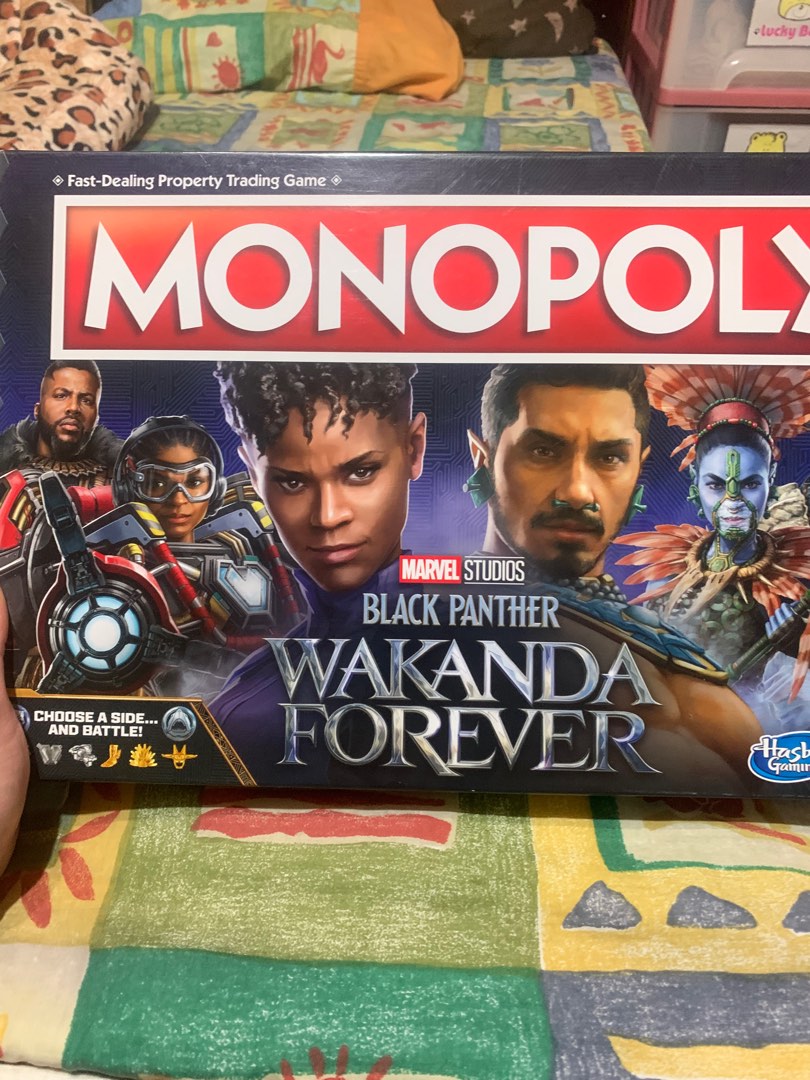 MONOPOLY地產大亨 瓦甘達特別版本, 書籍、休閒與玩具, 玩具、公仔、桌遊在旋轉拍賣
