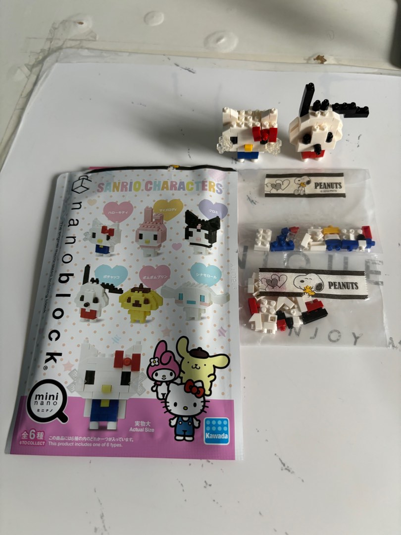nanoblock sanrio characters hello kitty, pochacco, 興趣及遊戲, 玩具 & 遊戲類 ...