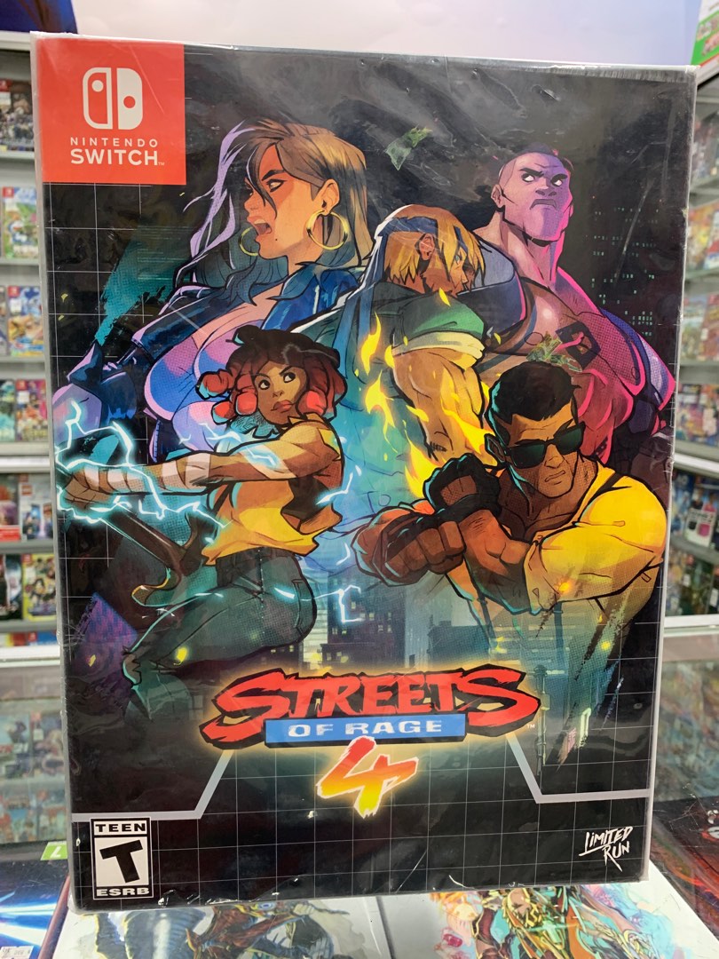全新Nintendo Switch Streets of Rage 4 Figure 限量版, 電子遊戲, 電子遊戲, Nintendo 任 ...