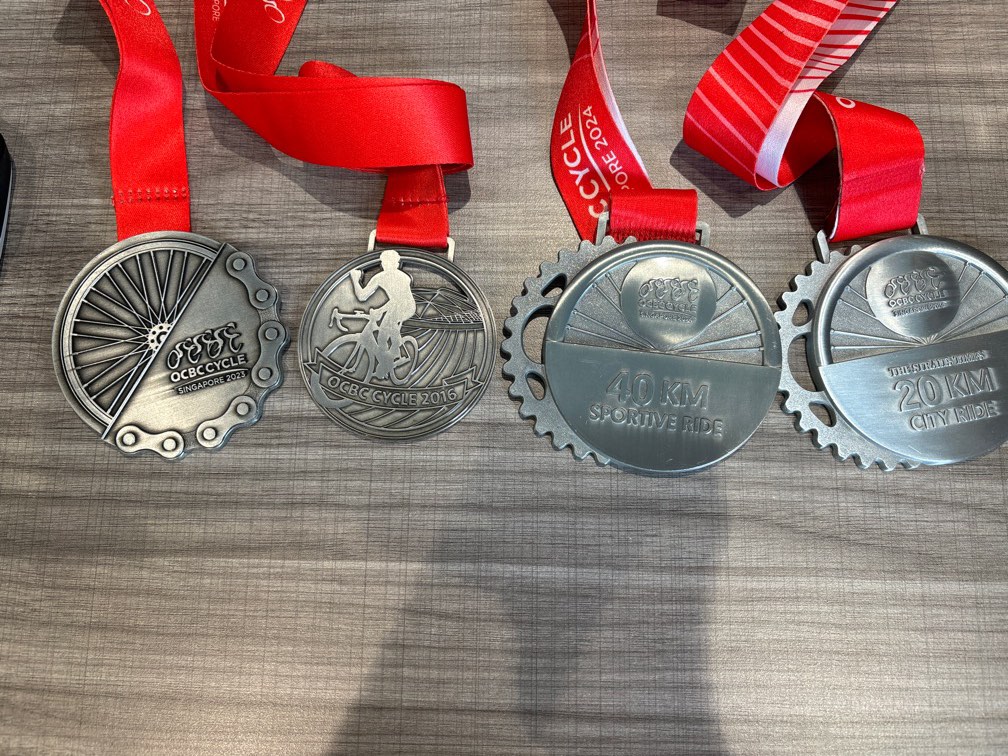 OCBC Cycle Medals 2024, 2023, 2016, Hobbies & Toys, Stationery & Craft ...