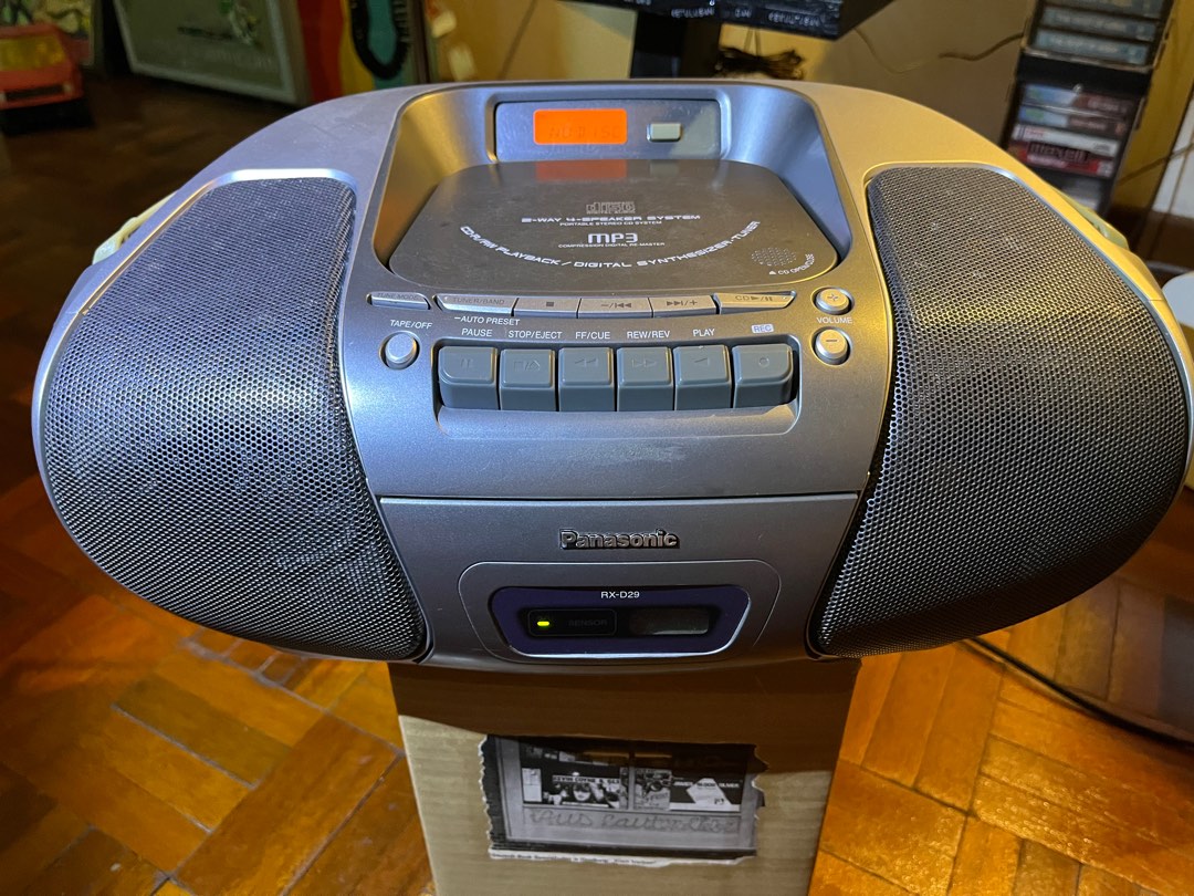 Panasonic RX-D29 Radio Cassette CD MP3 Boombox, Audio, Portable Music ...
