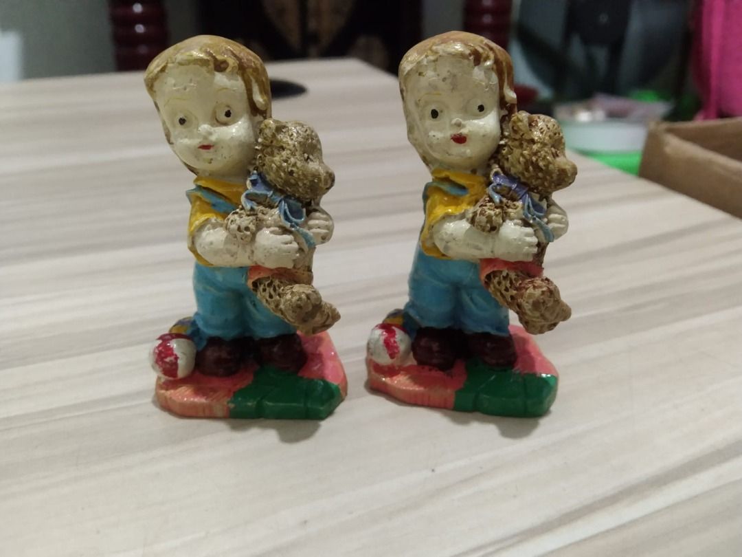 Patung Mini Eropa Fiber Kuno Jadul Antik, Antik, Pajangan di Carousell