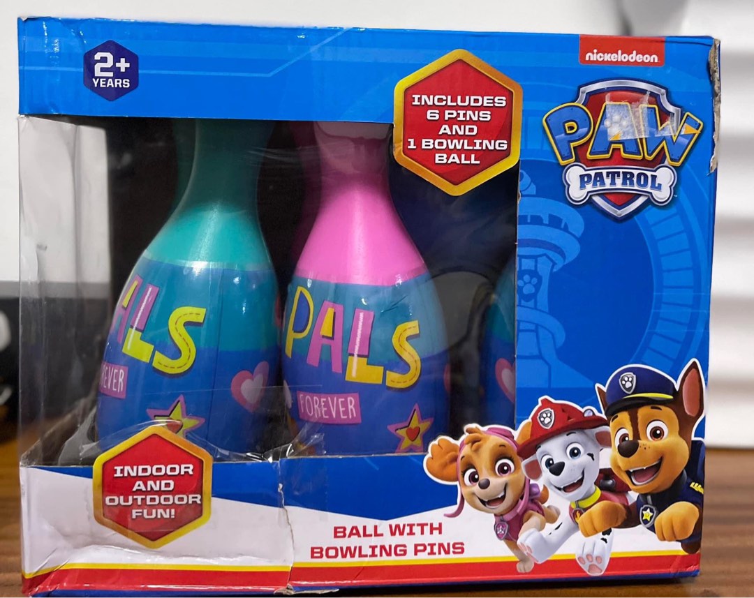 Paw Patrol Ball with Bowling Pins, Hobbies & Toys, Toys & Games on ...