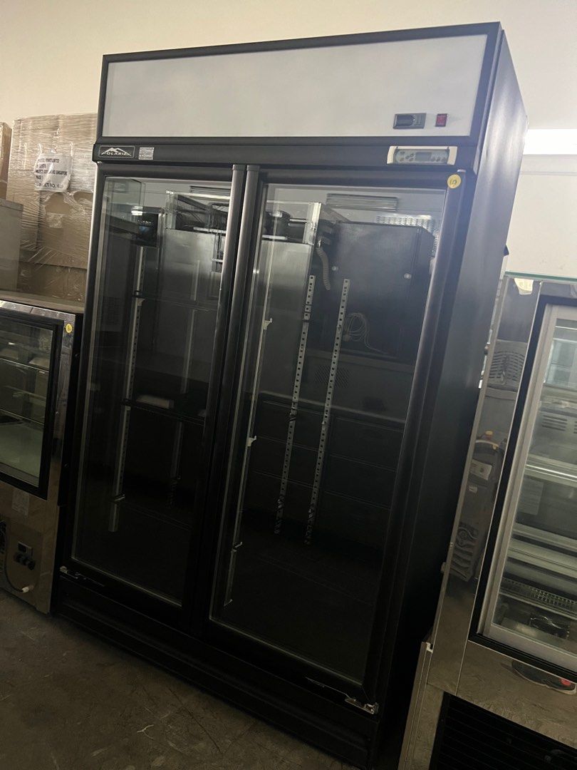 Polariz Black 2 Glass Door Upright Chiller/ Display Chiller, TV & Home ...