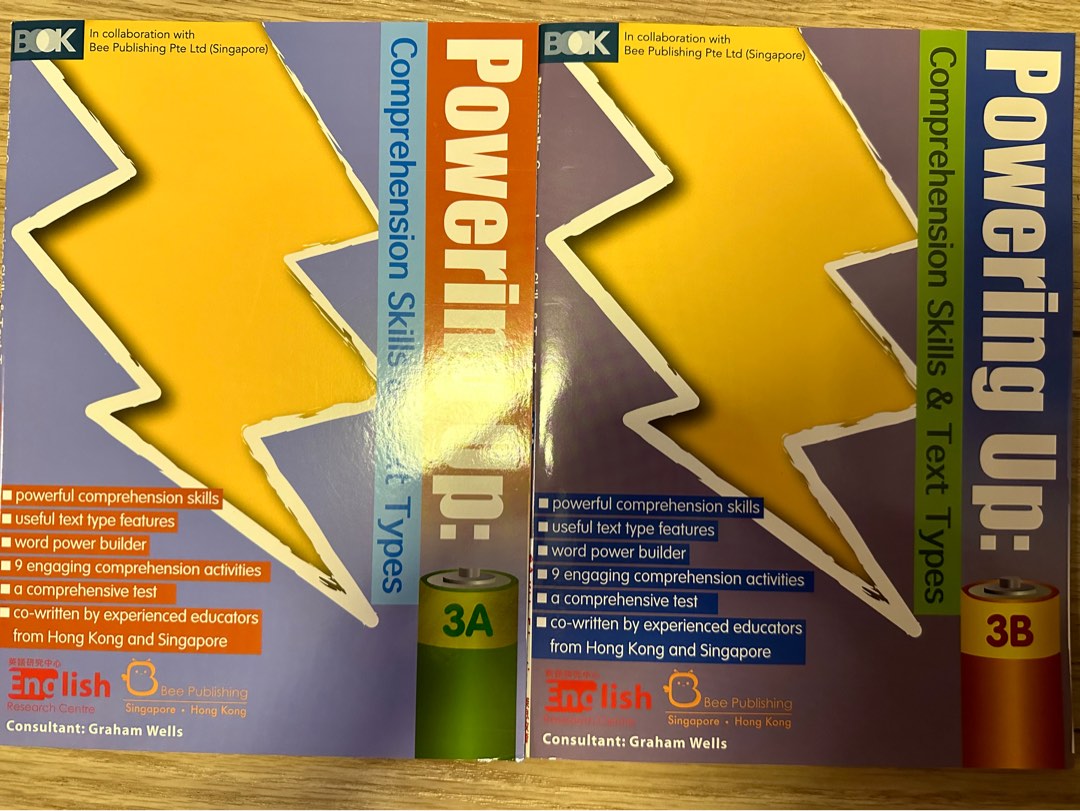 全新英文補充 Powering Up comprehension skills & text types 3A & 3B, 興趣及遊戲, 書本 ...