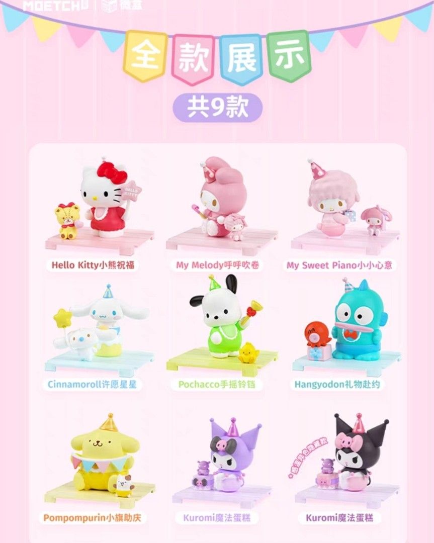 Preorder (Confirmed Design) - Moetch Sanrio Characters Ode To Joy ...