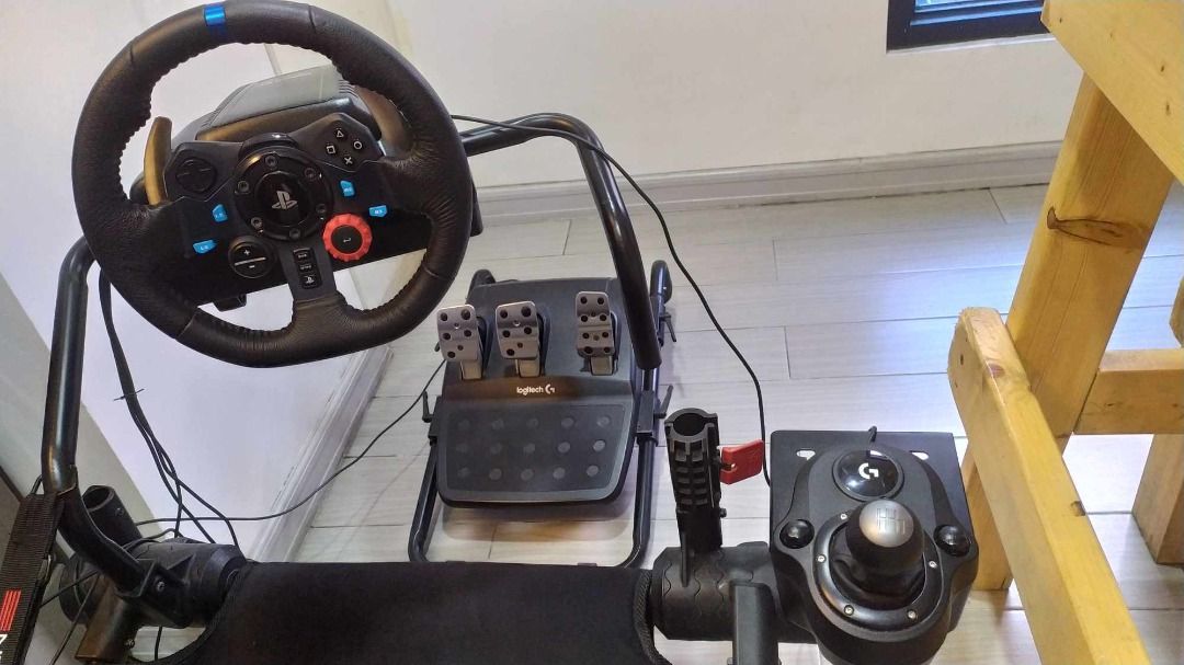 Racing Simulator Rig Foldable (Logitech G29 set & Next Level Racing GT ...