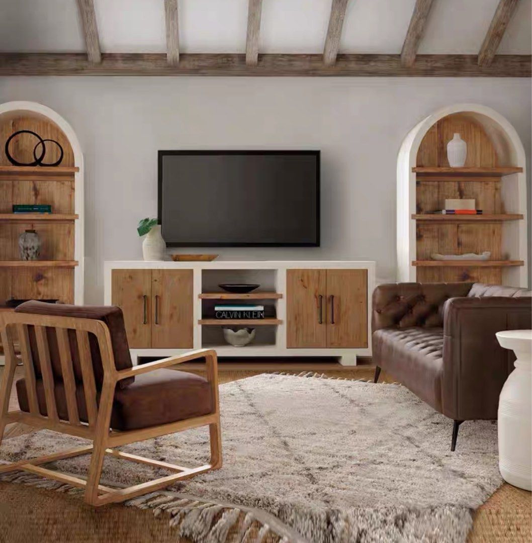 RENZUL Modern Arch Display Cabinet, Furniture & Home Living, Furniture ...