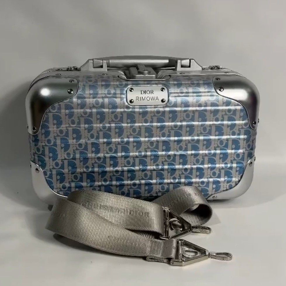 Rimowa X Christian Dior Authentic Carry On Case Clutch Aluminium Blue ...
