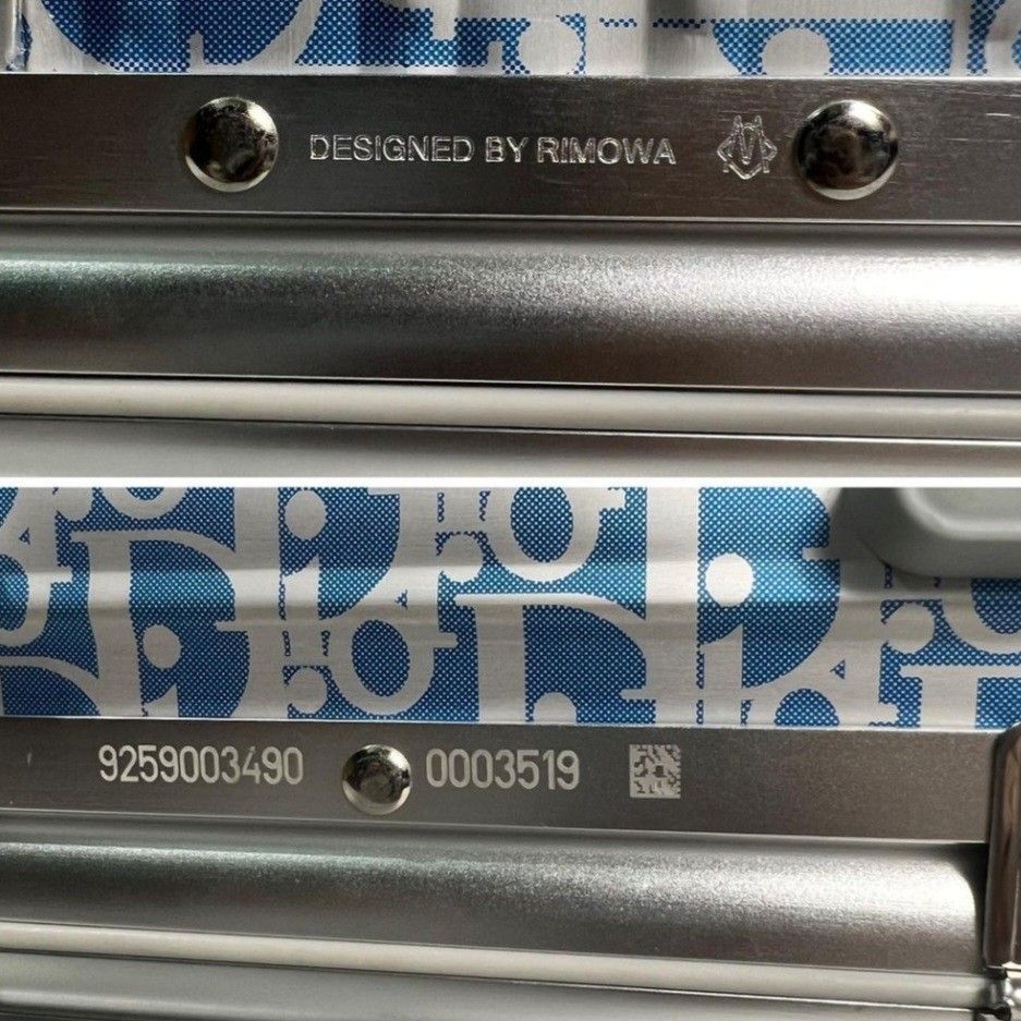 Rimowa X Christian Dior Authentic Carry On Case Clutch Aluminium Blue ...