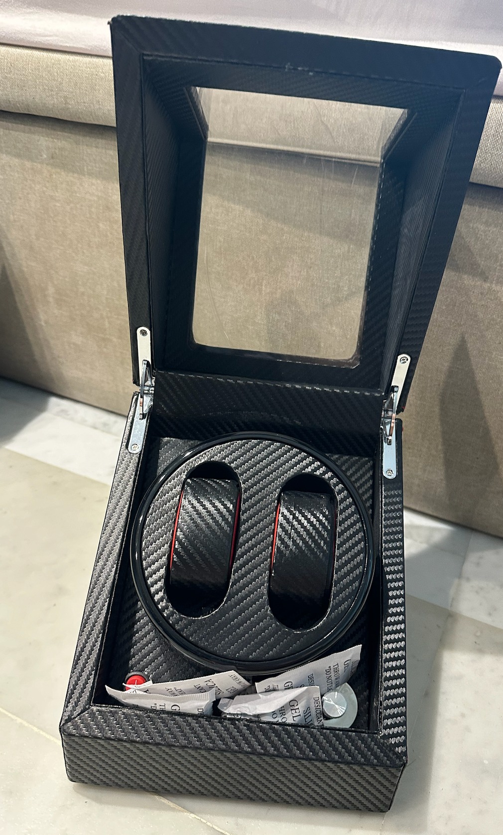 Rotating display watch box, Luxury, Watches on Carousell