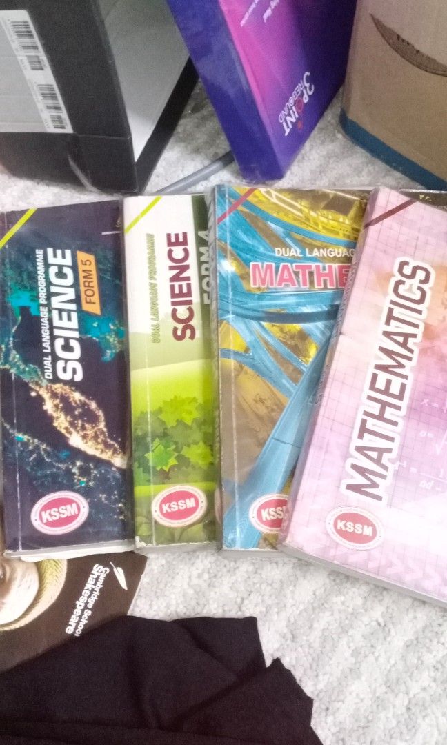 Science/ sains and Math / Mathematics text book form 4 & form 5 kssm ...