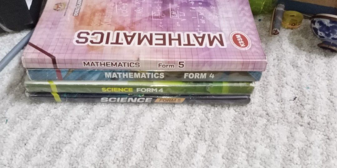 Science/ sains and Math / Mathematics text book form 4 & form 5 kssm ...