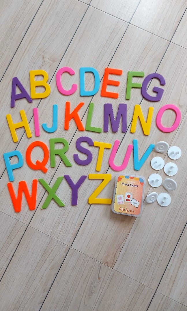 Set: plastic Alphabet, Color flashcards, Plug Outlet Cover, Hobbies ...