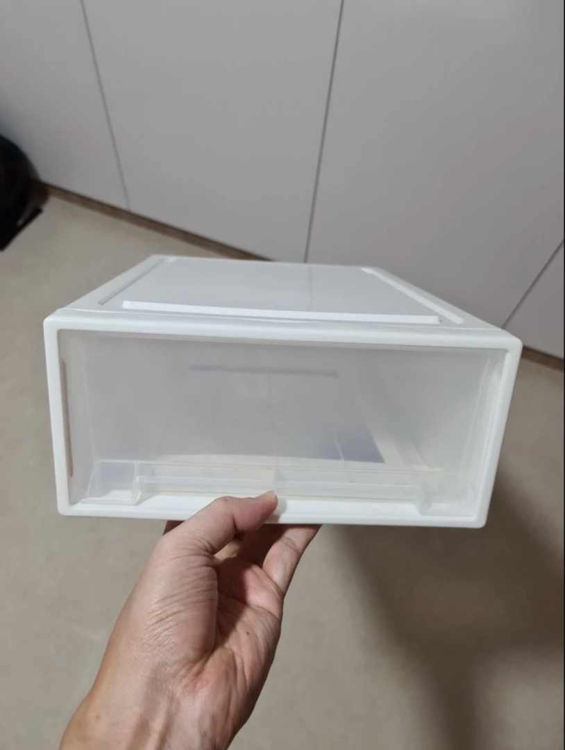 Large Stackable Storage Drawer Plastic | Container Storage Box for ...