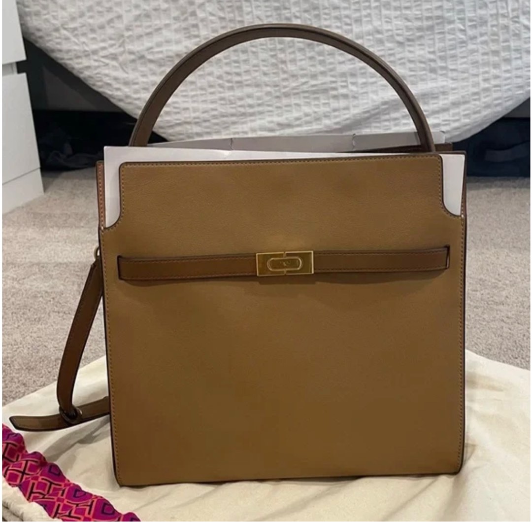 Tory Burch Lee Raziwill Double Bag, Luxury, Bags & Wallets on Carousell