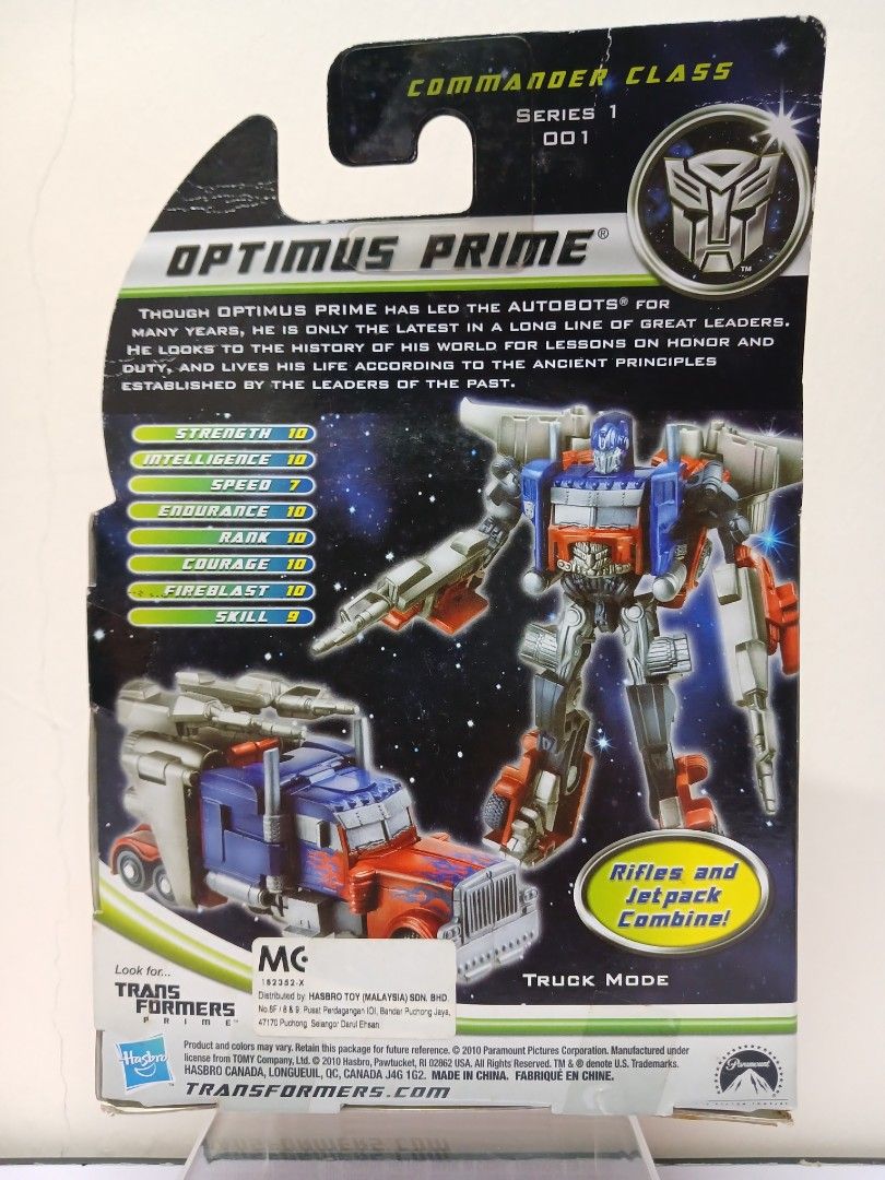 TRANSFORMERS DOTM CYBERVERSE OPTIMUS PRIME TAKARA MISB, Hobbies & Toys ...