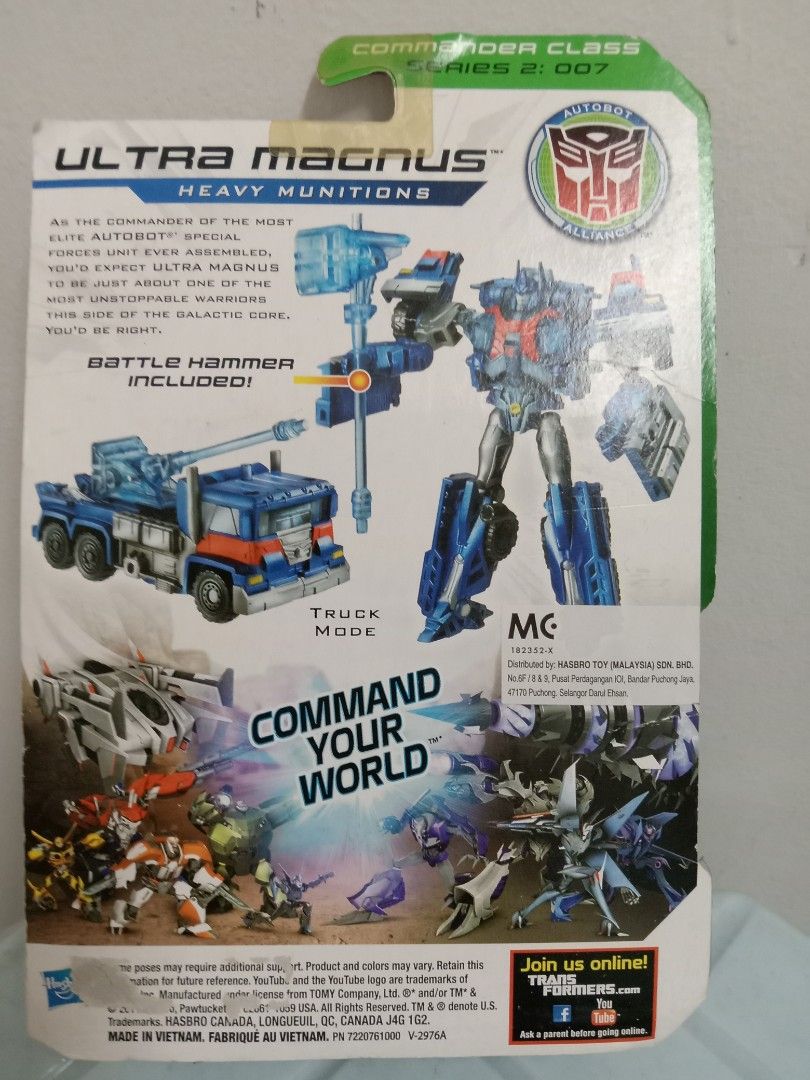 TRANSFORMERS PRIME ULTRA MAGNUS COMMANDER CLASS, Hobbies & Toys, Toys ...